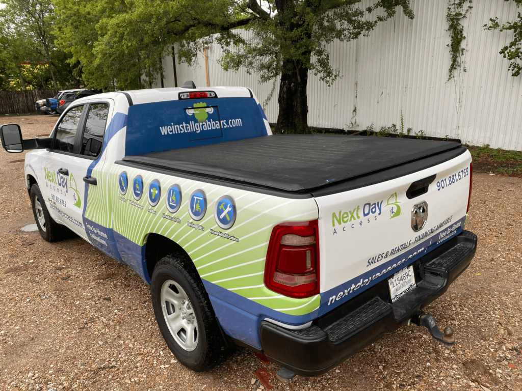 Dodge Half Pickup Truck Graphic - RAM 1500 Wrap - Car Wrap